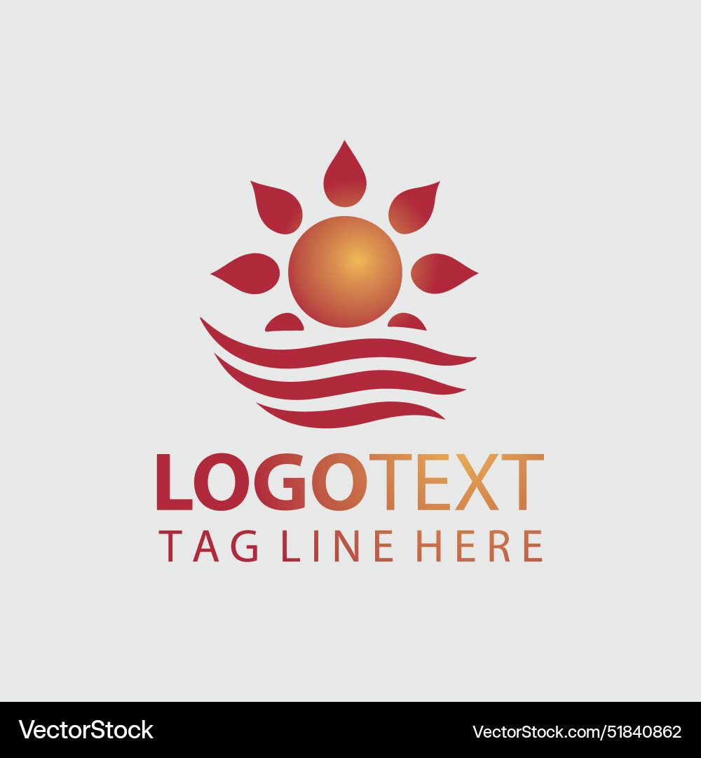 Sun logo Royalty Free Vector Image - VectorStock