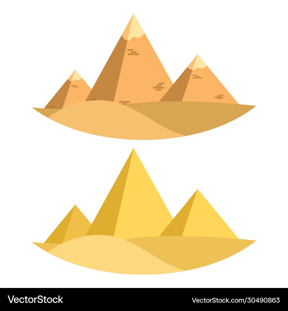 Egyptian pyramid Royalty Free Vector Image - VectorStock