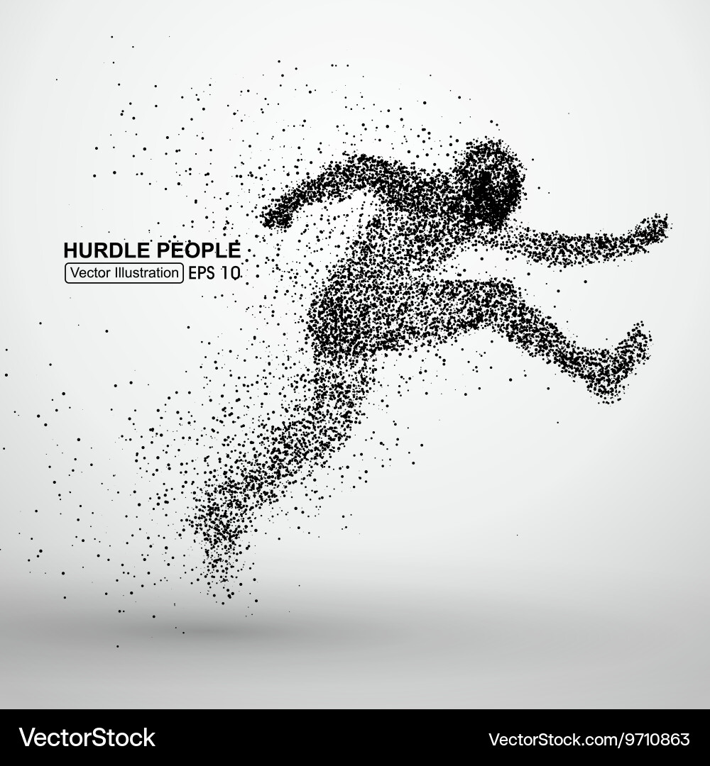 Hurdle people Royalty Free Vector Image - VectorStock
