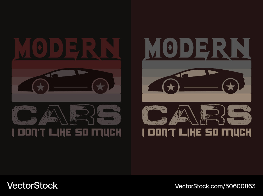 Modern cars i dont like so much Royalty Free Vector Image