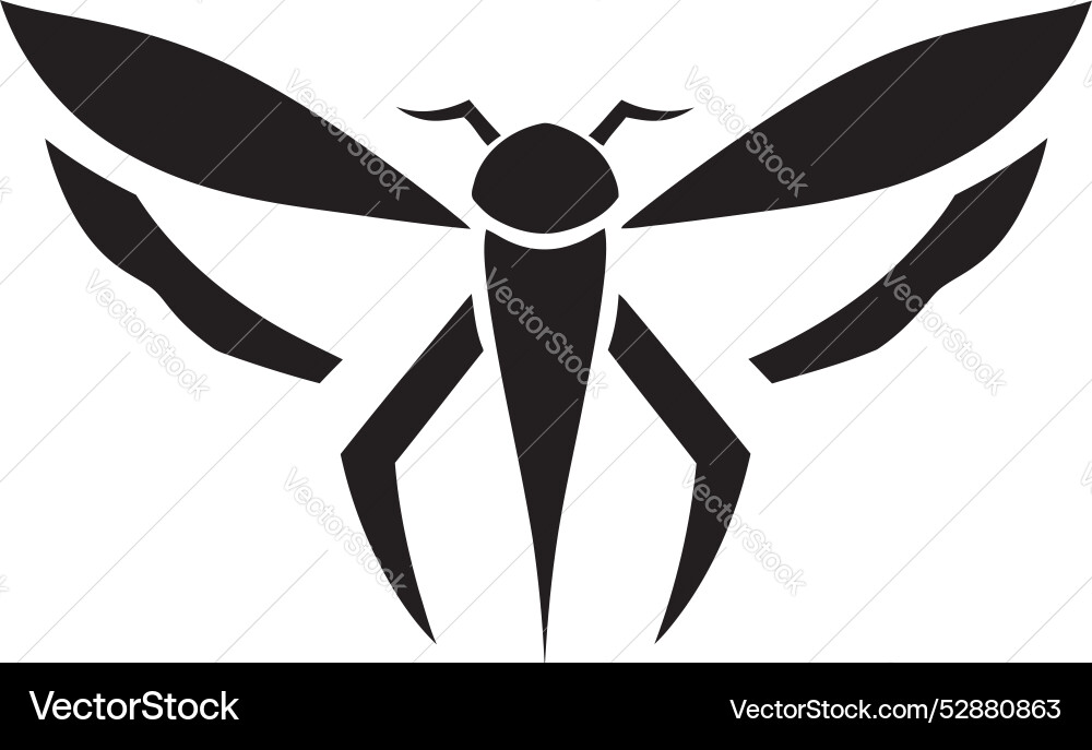 Predator of the desert logo tarantula hawk icon Vector Image