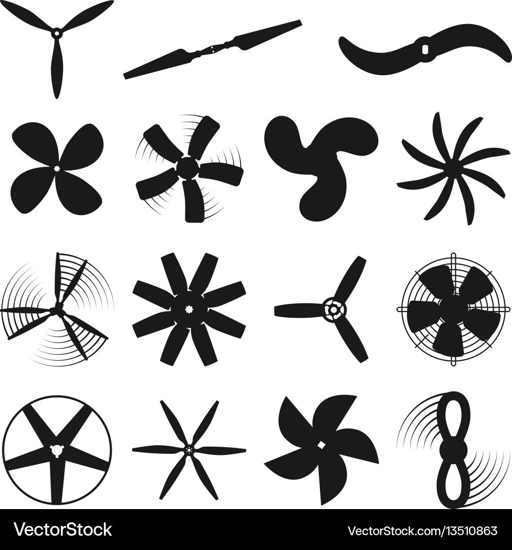 Propeller fan Royalty Free Vector Image - VectorStock
