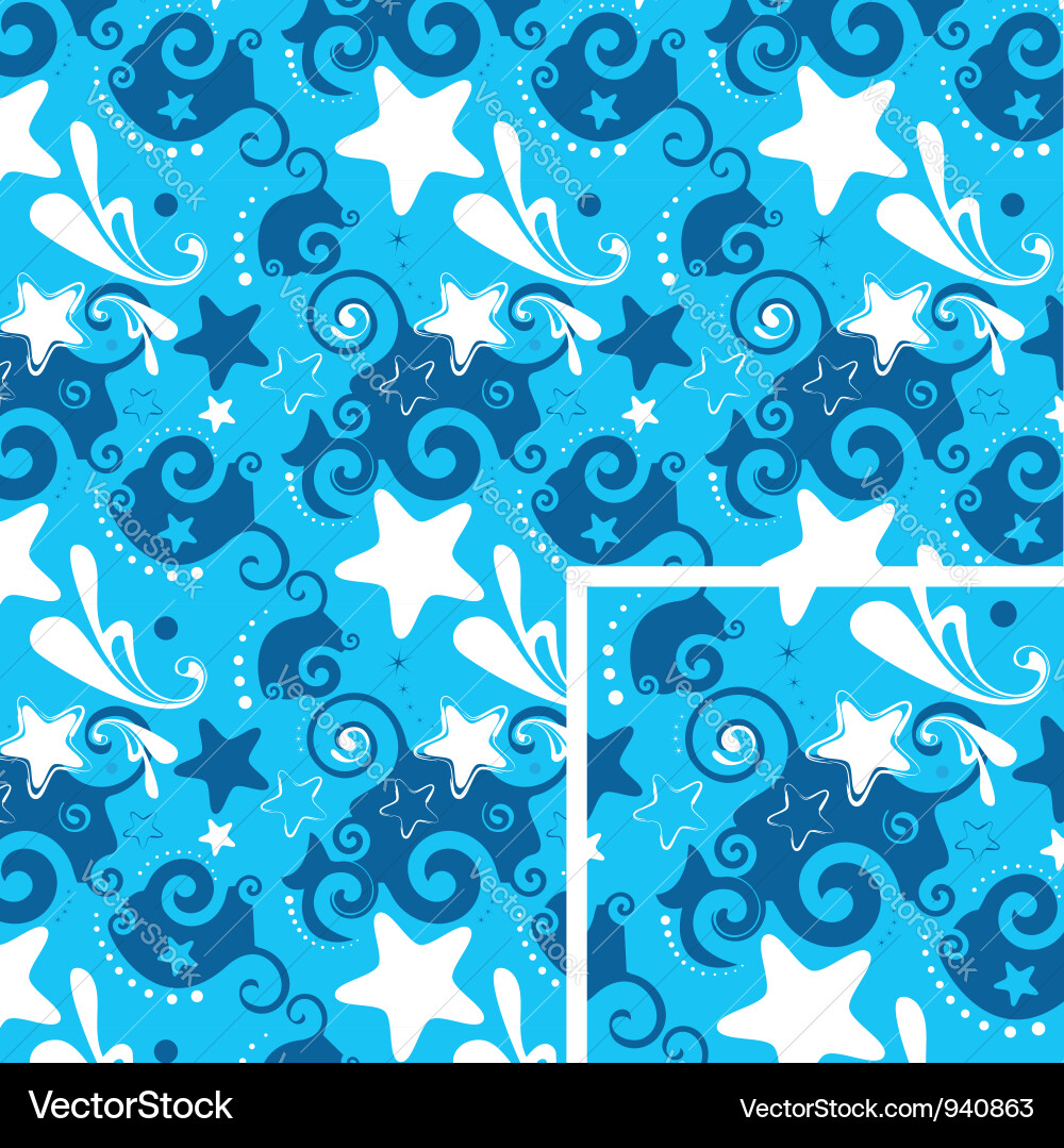 Seamless stars background Royalty Free Vector Image