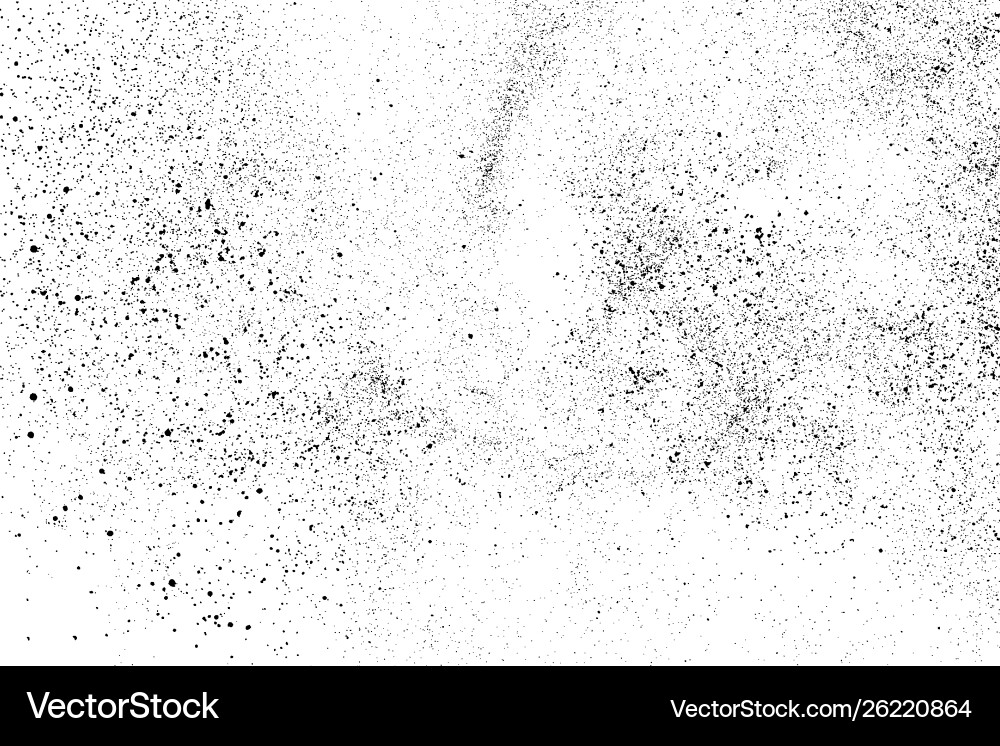 Black grainy texture isolated on white Royalty Free Vector