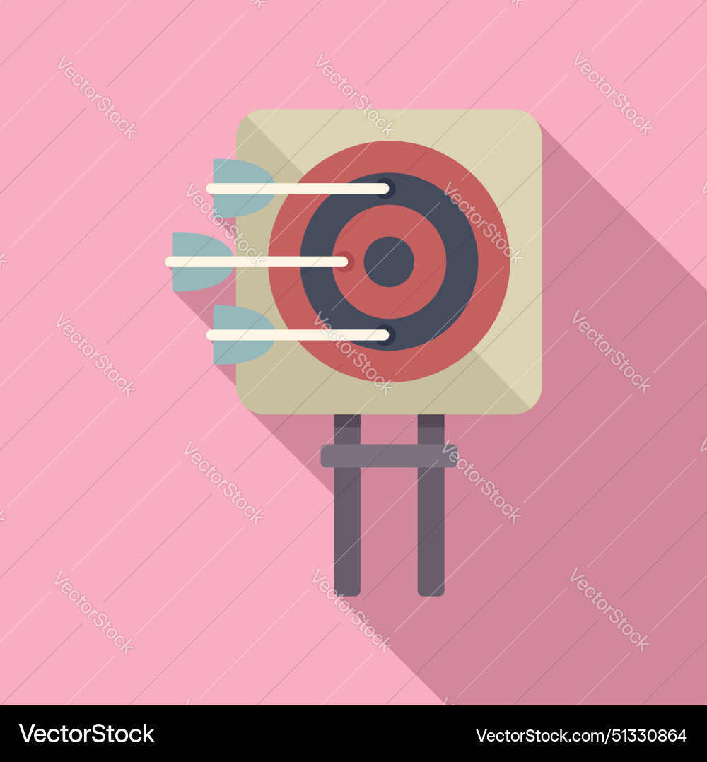 Bullseye with arrows on target concept Royalty Free Vector