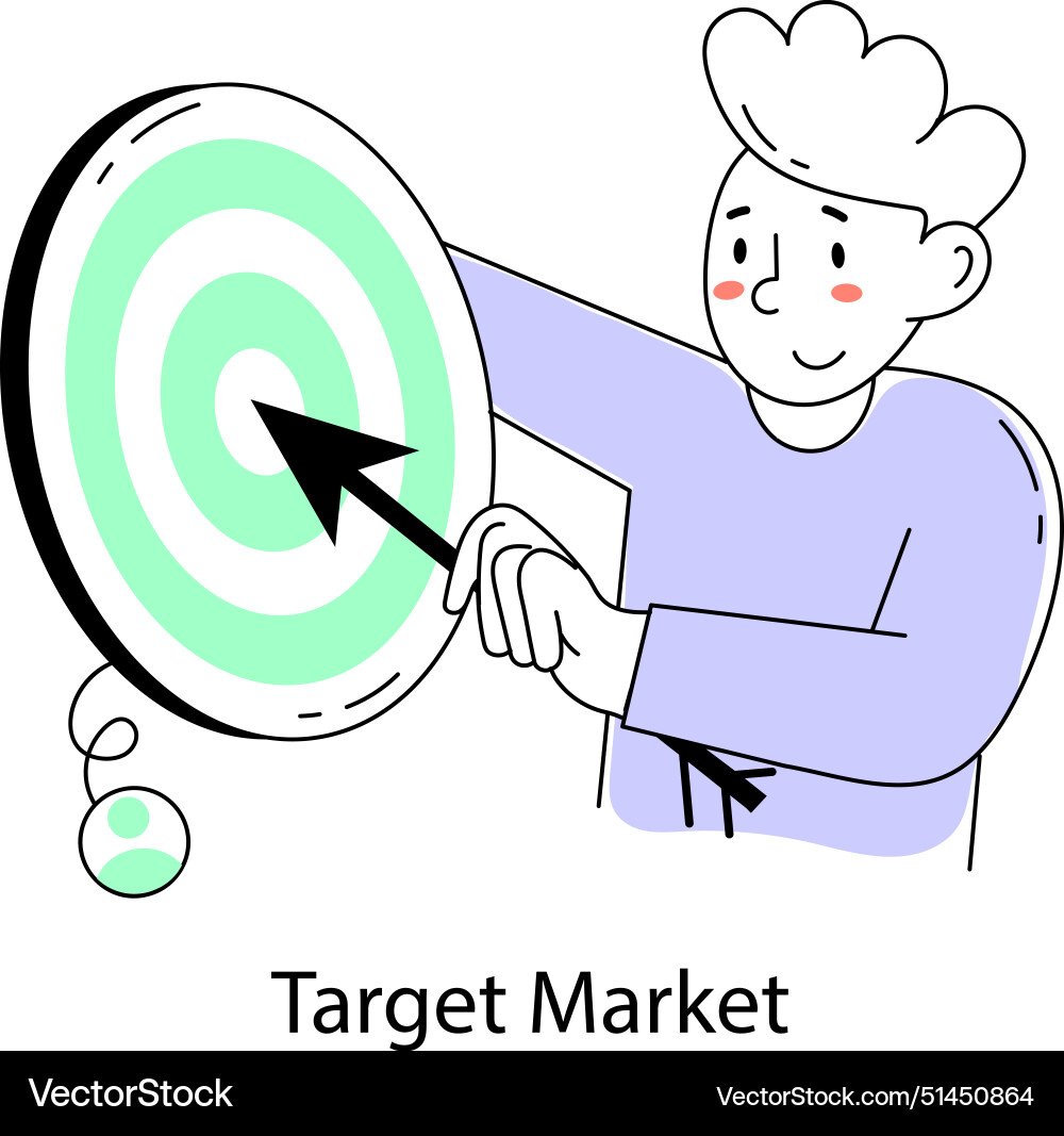 Target market Royalty Free Vector Image - VectorStock