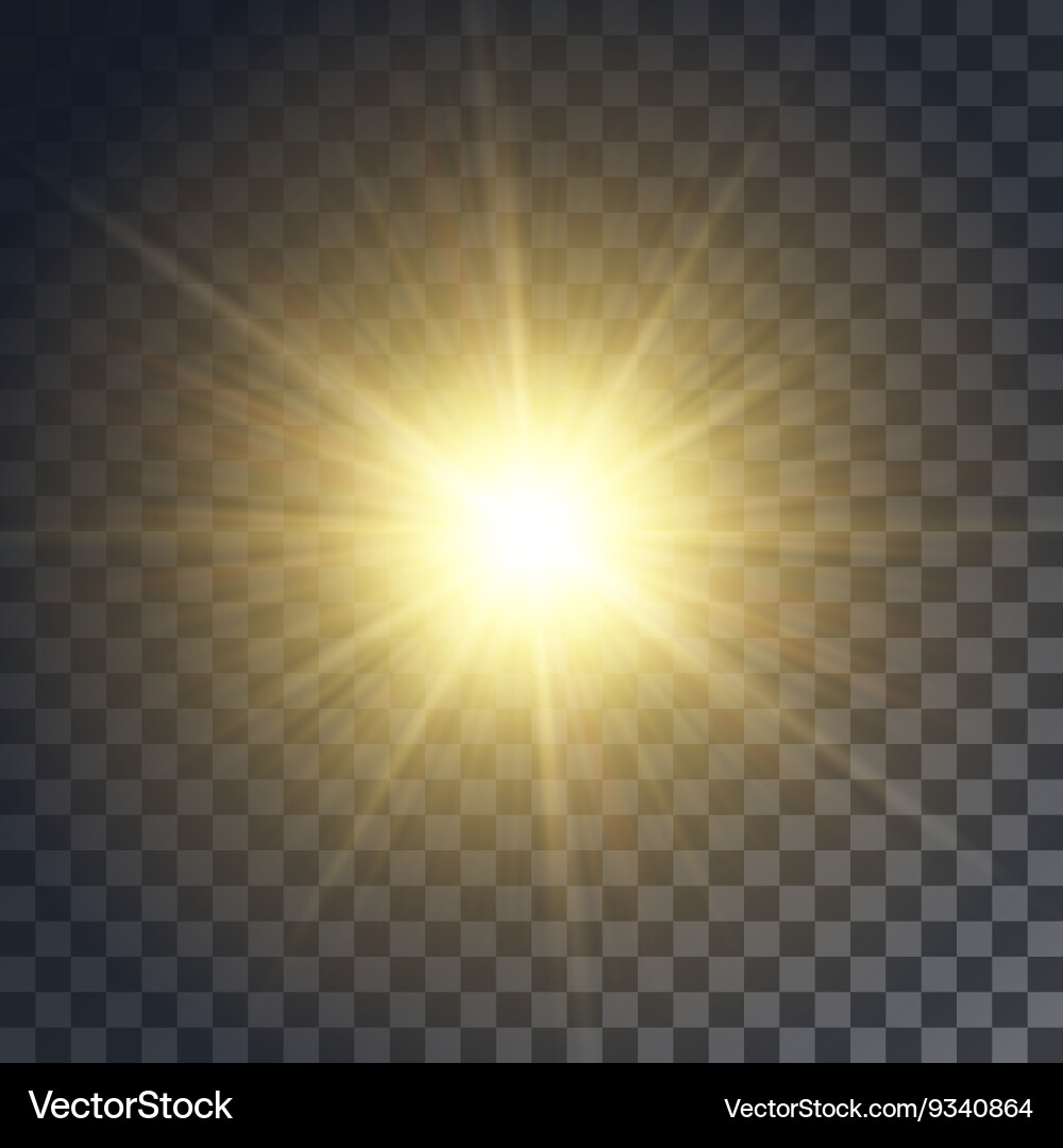 Yellow sun Royalty Free Vector Image - VectorStock
