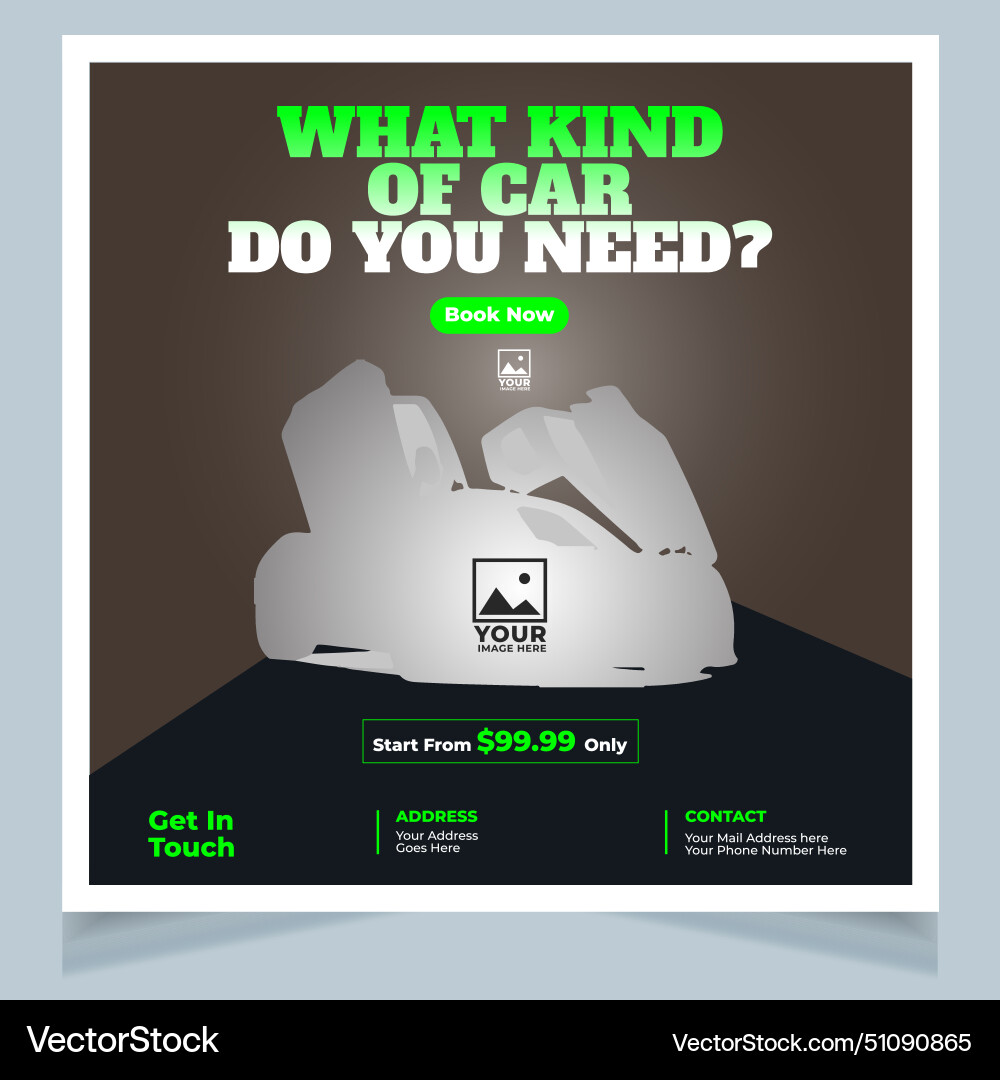 Auto repair services business layout template Vector Image