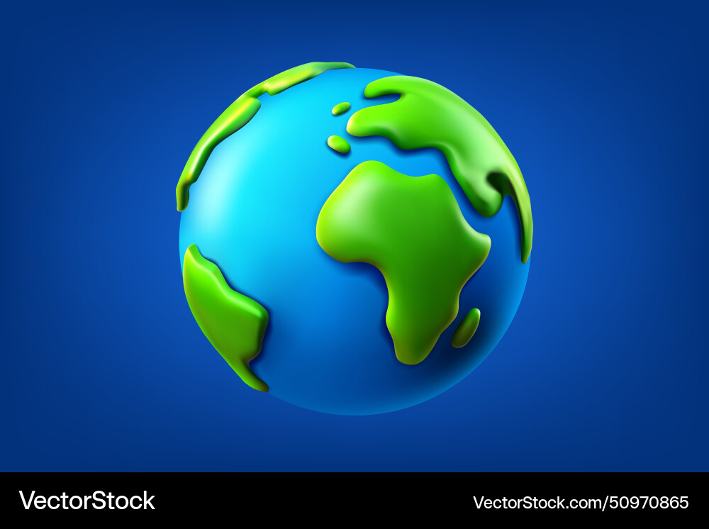 Earth 3d Royalty Free Vector Image - VectorStock