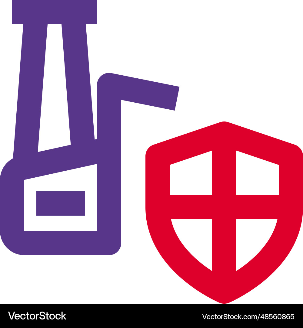 Fire prevention in manufacturing facilities Vector Image