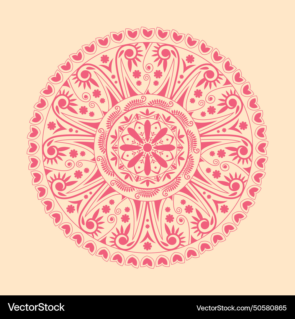 Mandala background design Royalty Free Vector Image