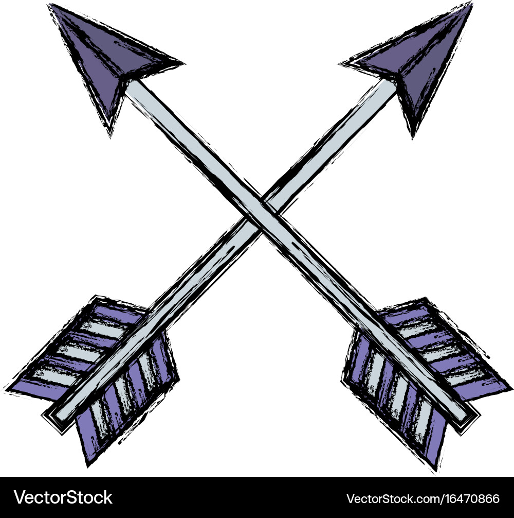 Arch bow arrow Royalty Free Vector Image - VectorStock
