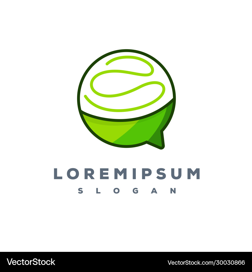 Brain Line Logo-Design bereit zu verwenden Vektorbild