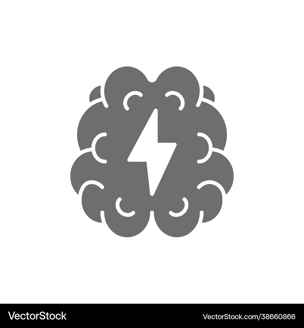 Brain Pain Icon - Stroke Symptom Royalty Free Vector Image
