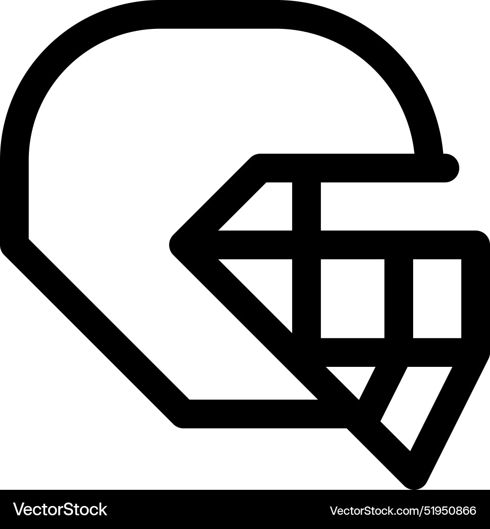 Catcher icon thin linear style design isolated Vector Image