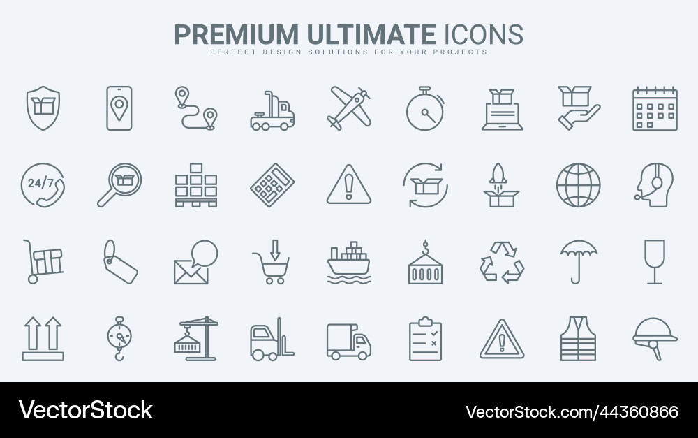 Delivery service logistics storage and shipment Vector Image