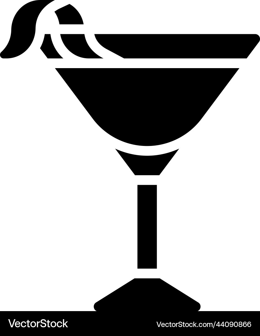 Earthquake Cocktail Icon - Strong Alcoholic Drink Vector Image