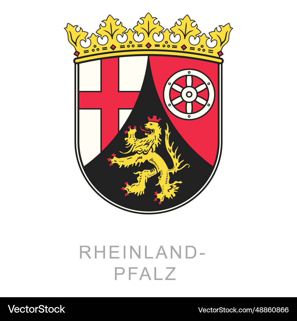 German state crest Royalty Free Vector Image - VectorStock