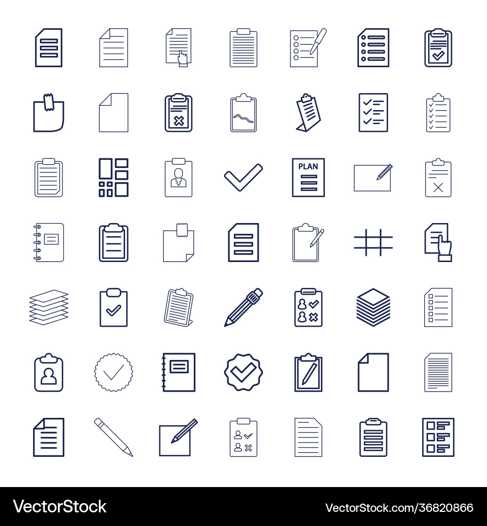 Liste Icons Lizenzfreies Vektorbild - VectorStock