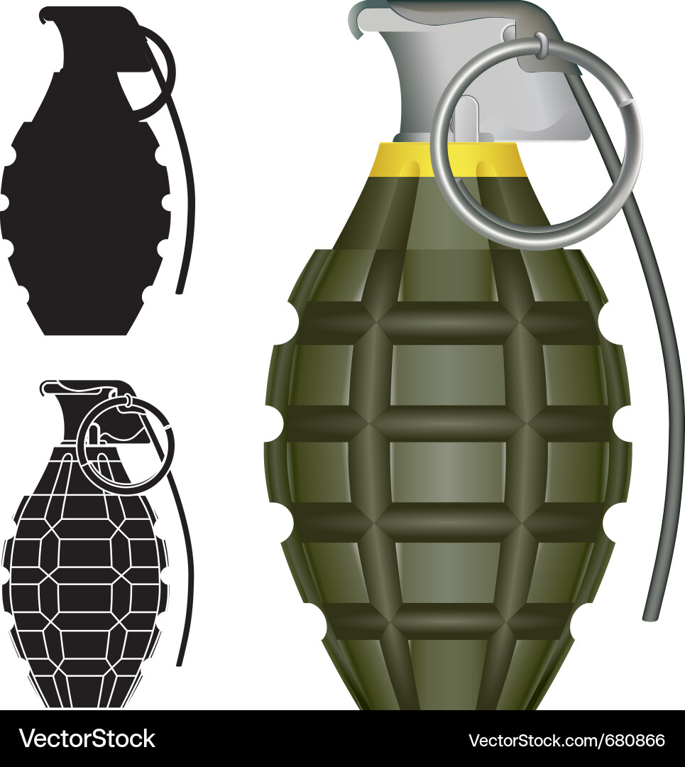 Military Grenade Royalty Free Vector Image - VectorStock