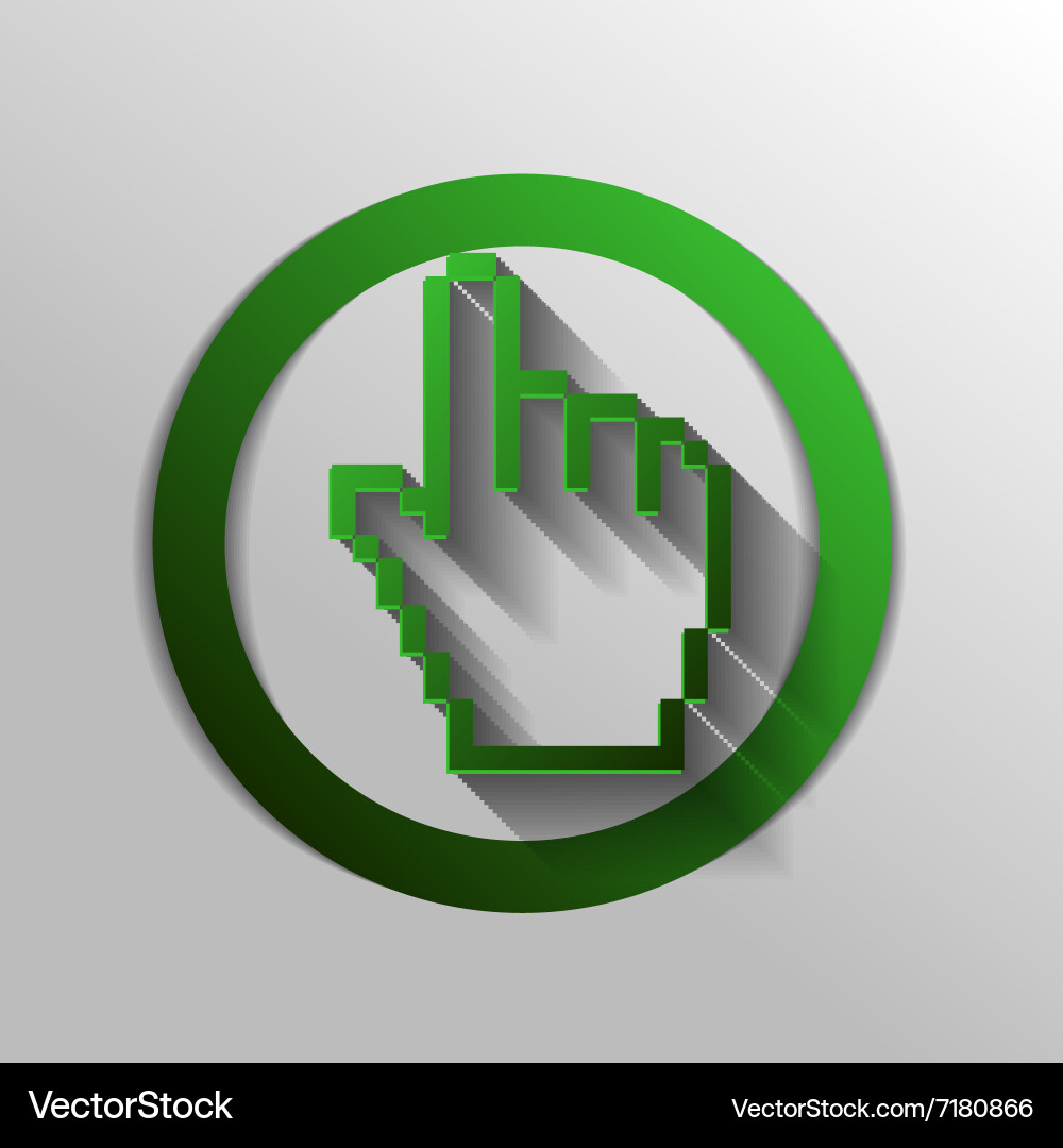 Mouse hand cursor Royalty Free Vector Image - VectorStock