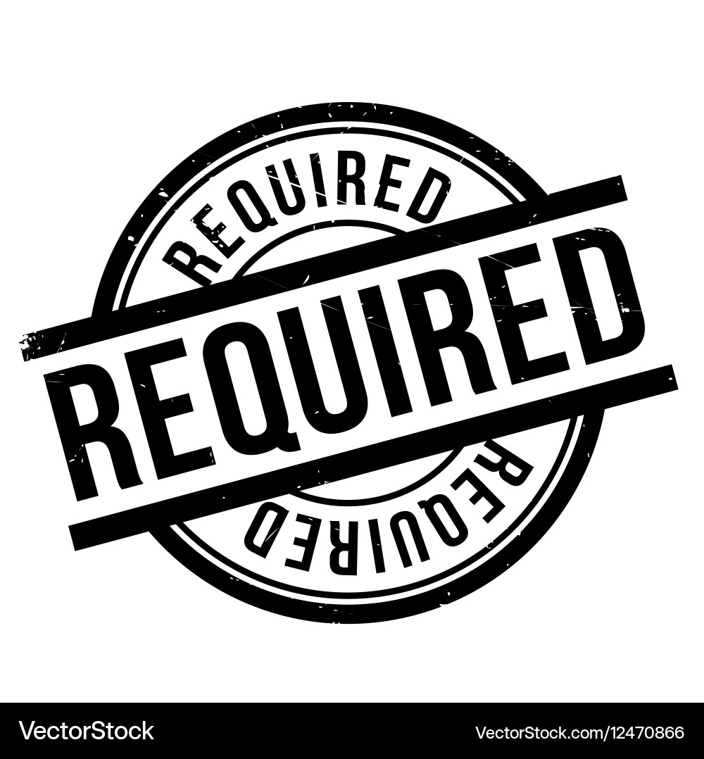 Required rubber stamp Royalty Free Vector Image