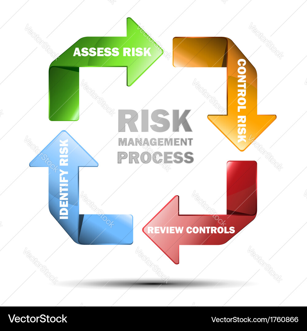 Risk Management Concepts Diagram Royalty Free Vector Image
