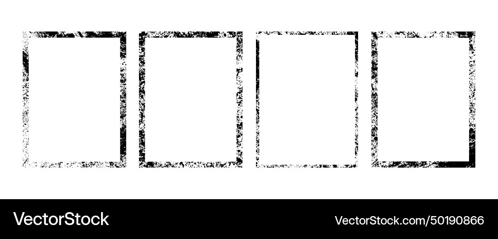 Scratch grunge background frame painted texture Vector Image