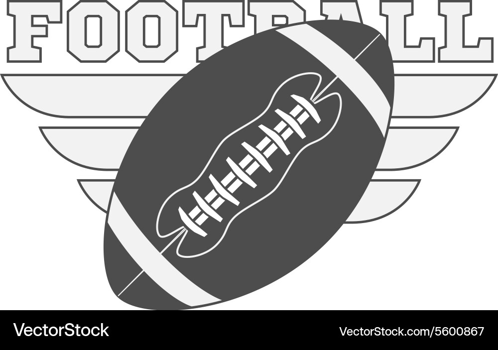 American football ball Royalty Free Vector Image