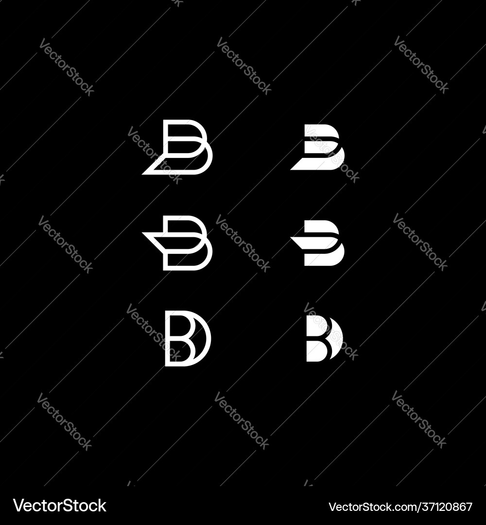 Bd logo Royalty Free Vector Image - VectorStock