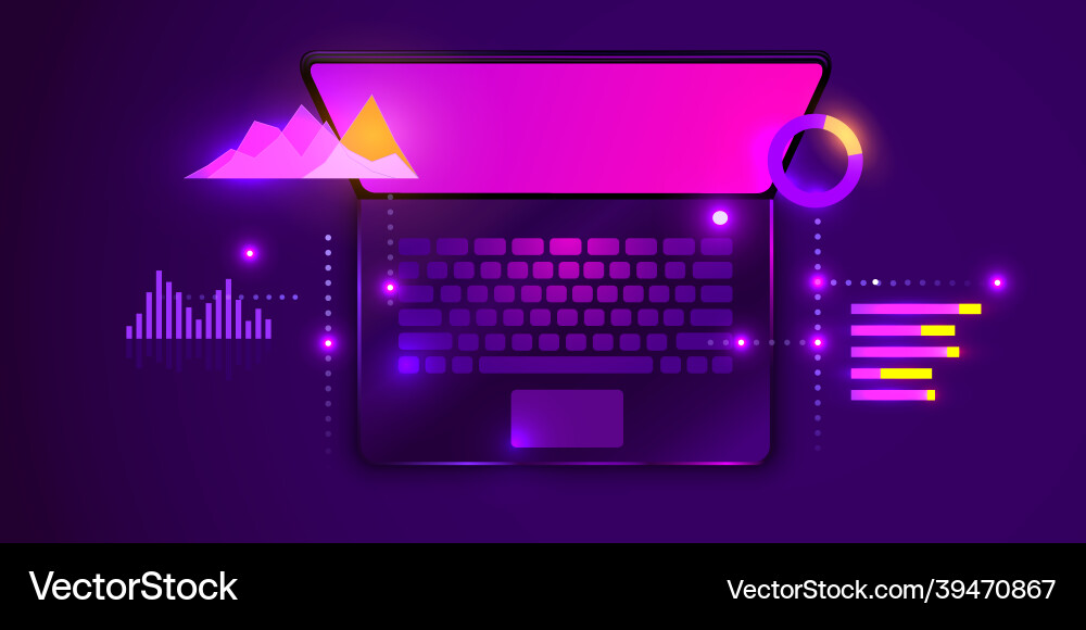 Business strategy and planning data analysis Vector Image