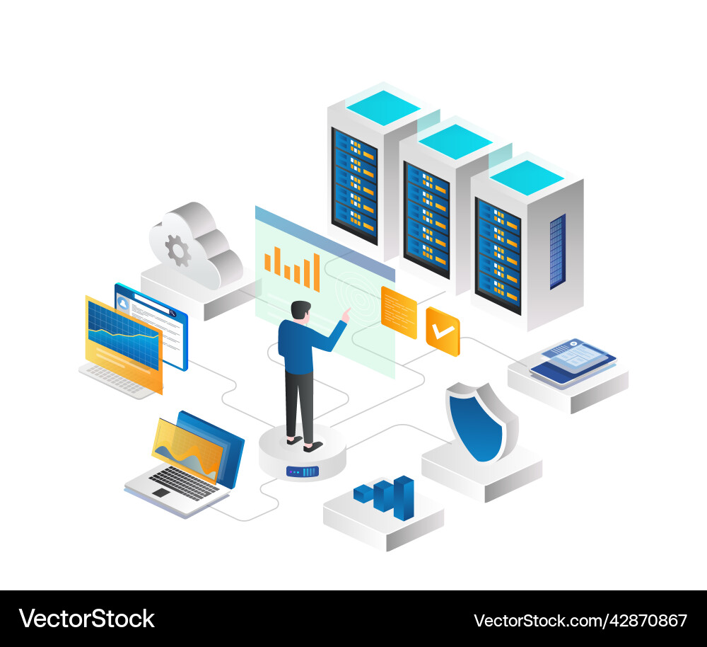 Cloud Network Technology Royalty Free Vector Image