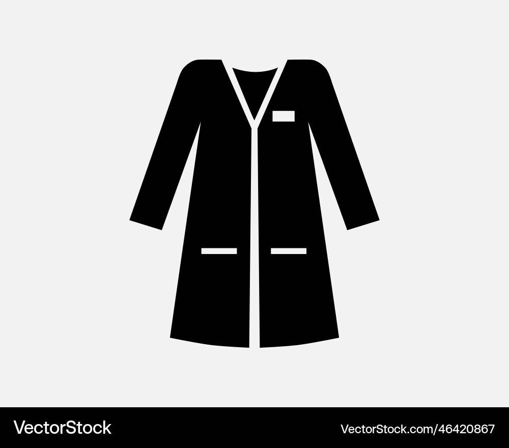 Lab coat icon Royalty Free Vector Image - VectorStock