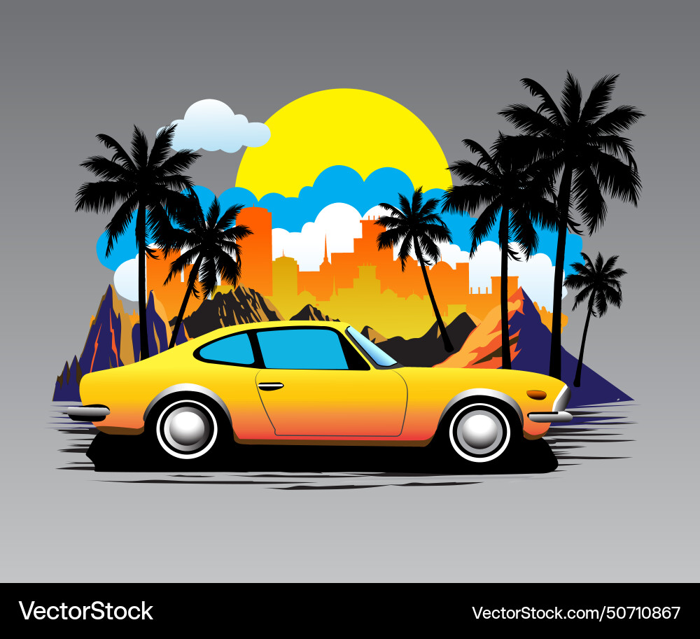 Night view Royalty Free Vector Image - VectorStock