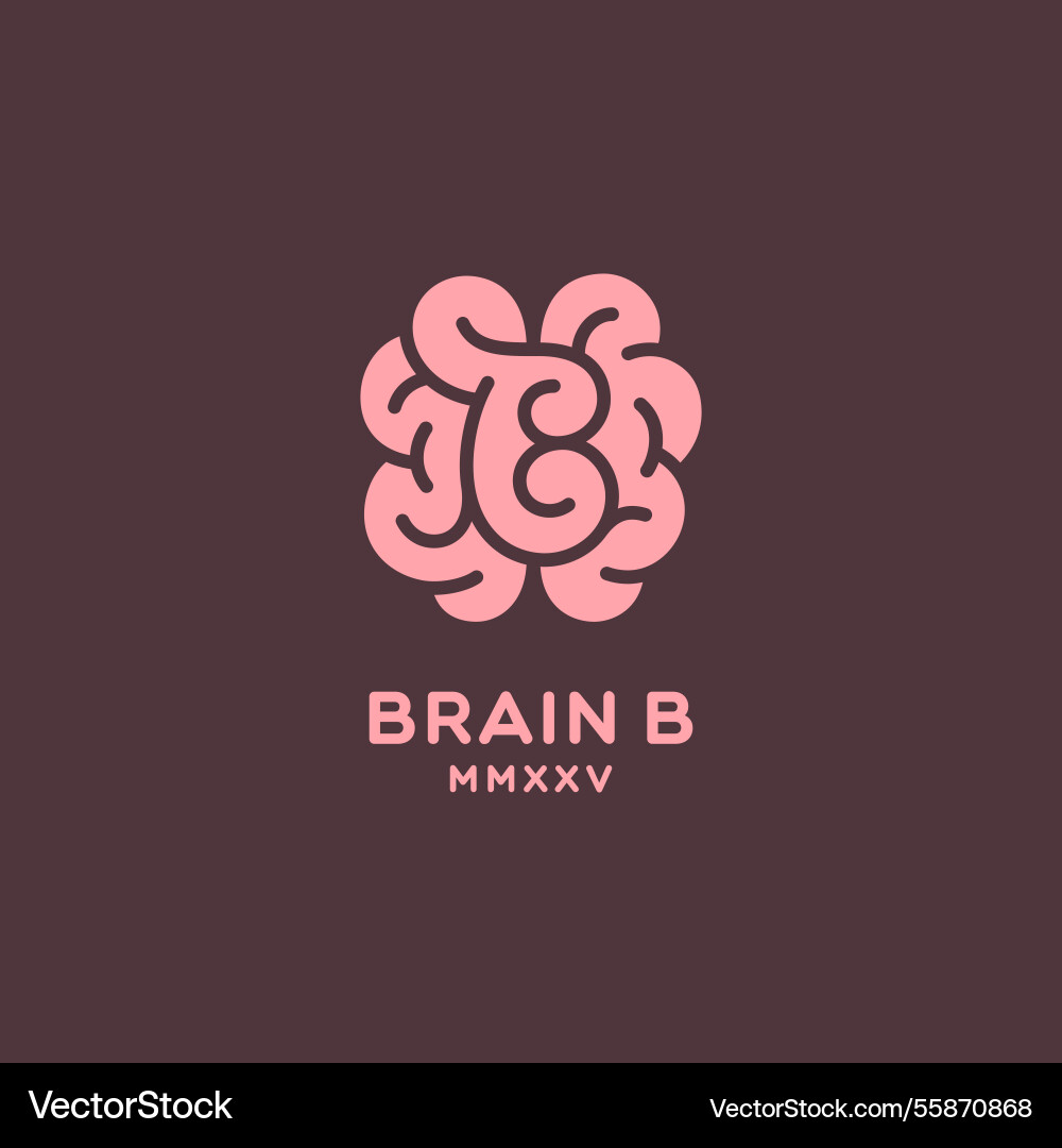 Brain logo Royalty Free Vector Image - VectorStock