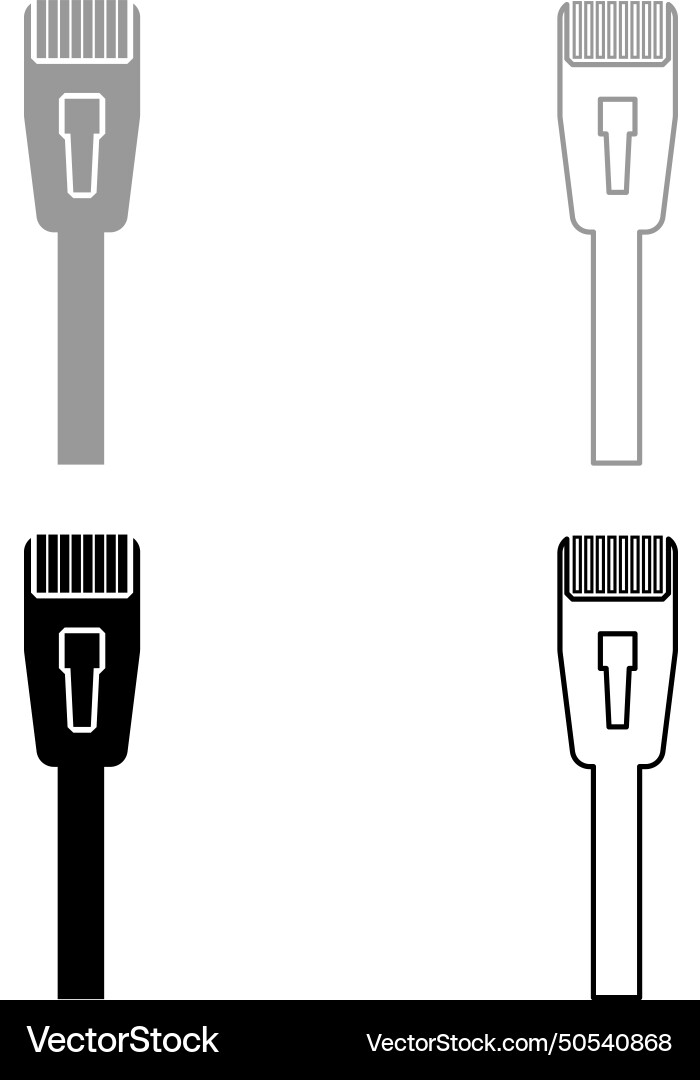 Connector with wire technology ethernet rj45 Vector Image