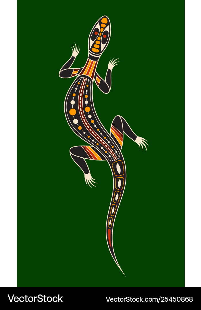 Aboriginal Art Lizard