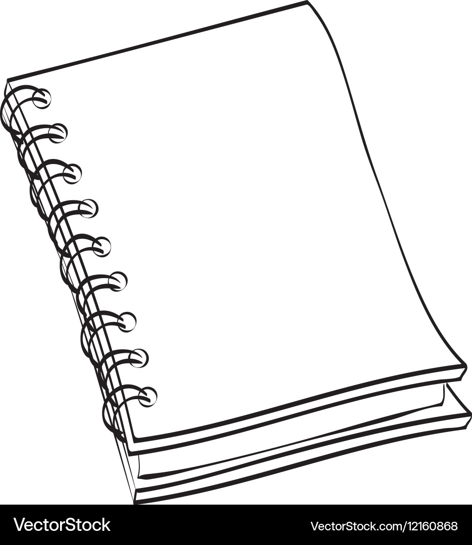 School notebook draw Royalty Free Vector Image
