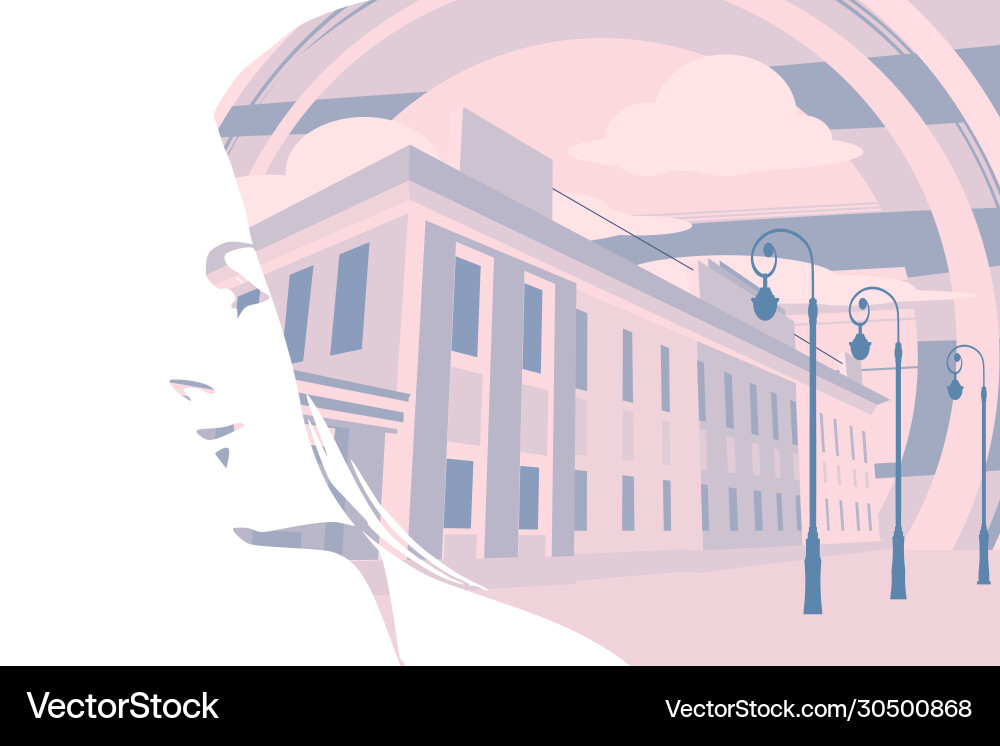 View building Royalty Free Vector Image - VectorStock