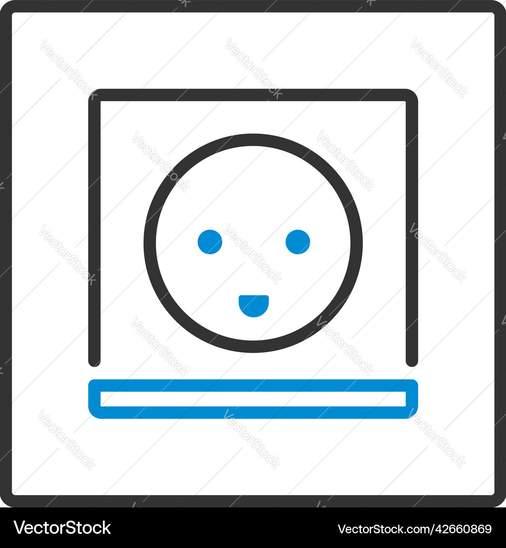 Austria electrical socket icon Royalty Free Vector Image