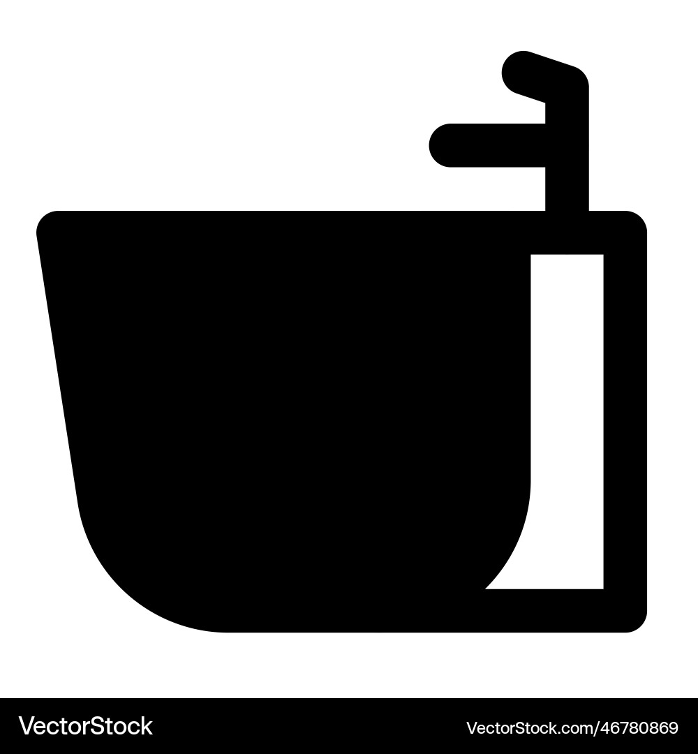 Bidet a separate appliance in the bathroom Vector Image