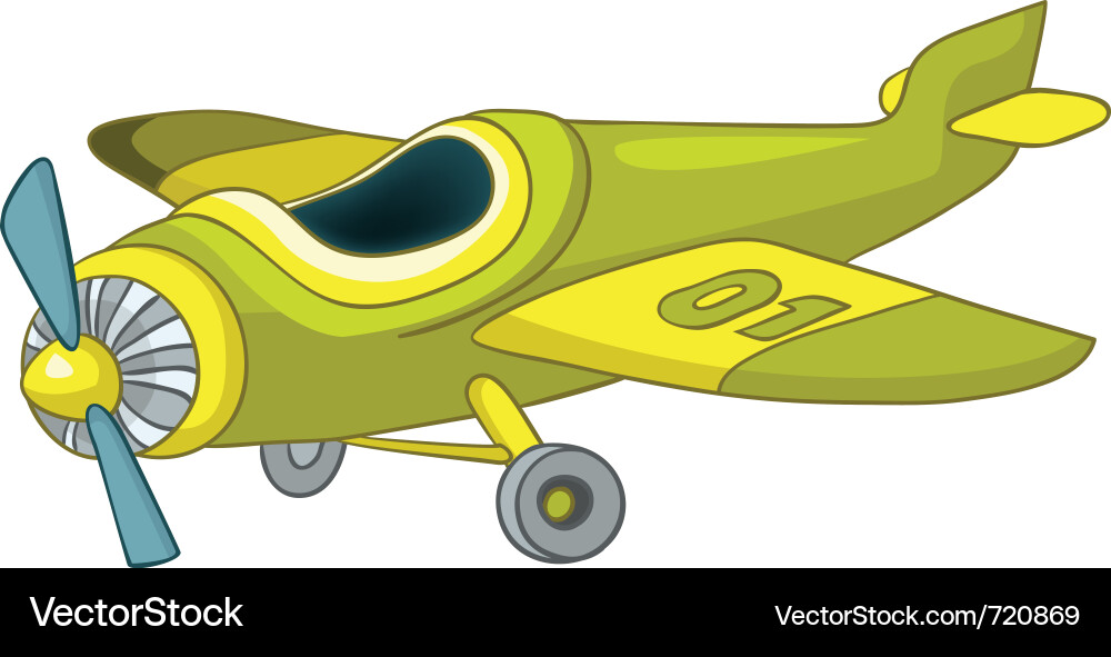 Cartoon airplane Royalty Free Vector Image - VectorStock