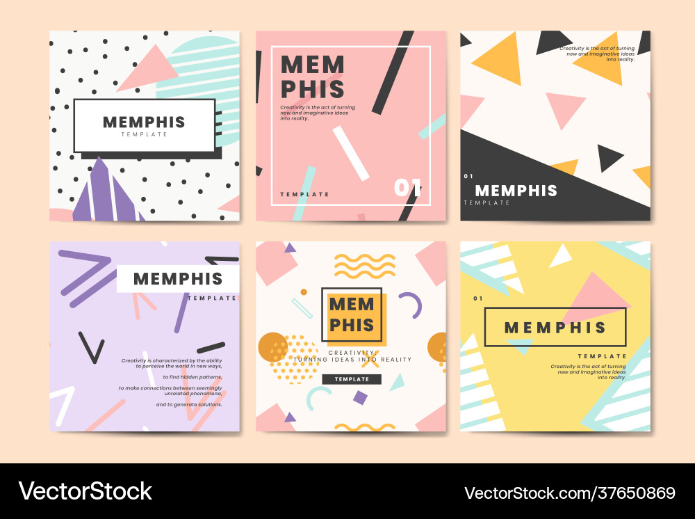 Cute design website template Royalty Free Vector Image