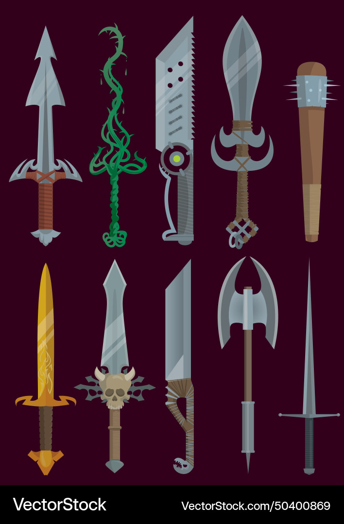 Edged weapon Royalty Free Vector Image - VectorStock