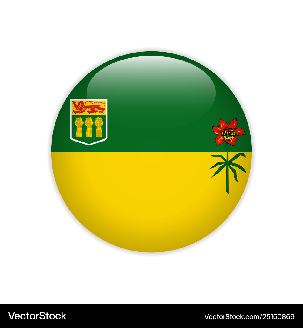 Flagge sakatchewan Taste Lizenzfreies Vektorbild