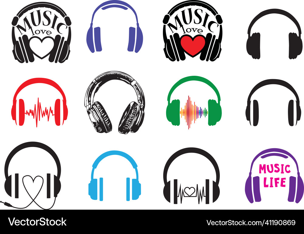 Headphones svg headphone headset dj – Royalty-Free Vector | VectorStock