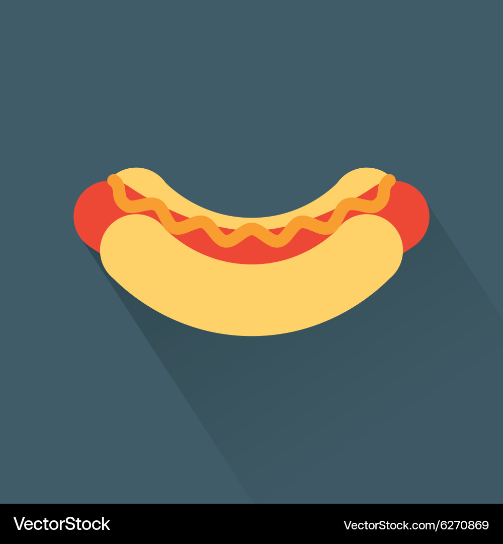 Hot dog Royalty Free Vector Image - VectorStock