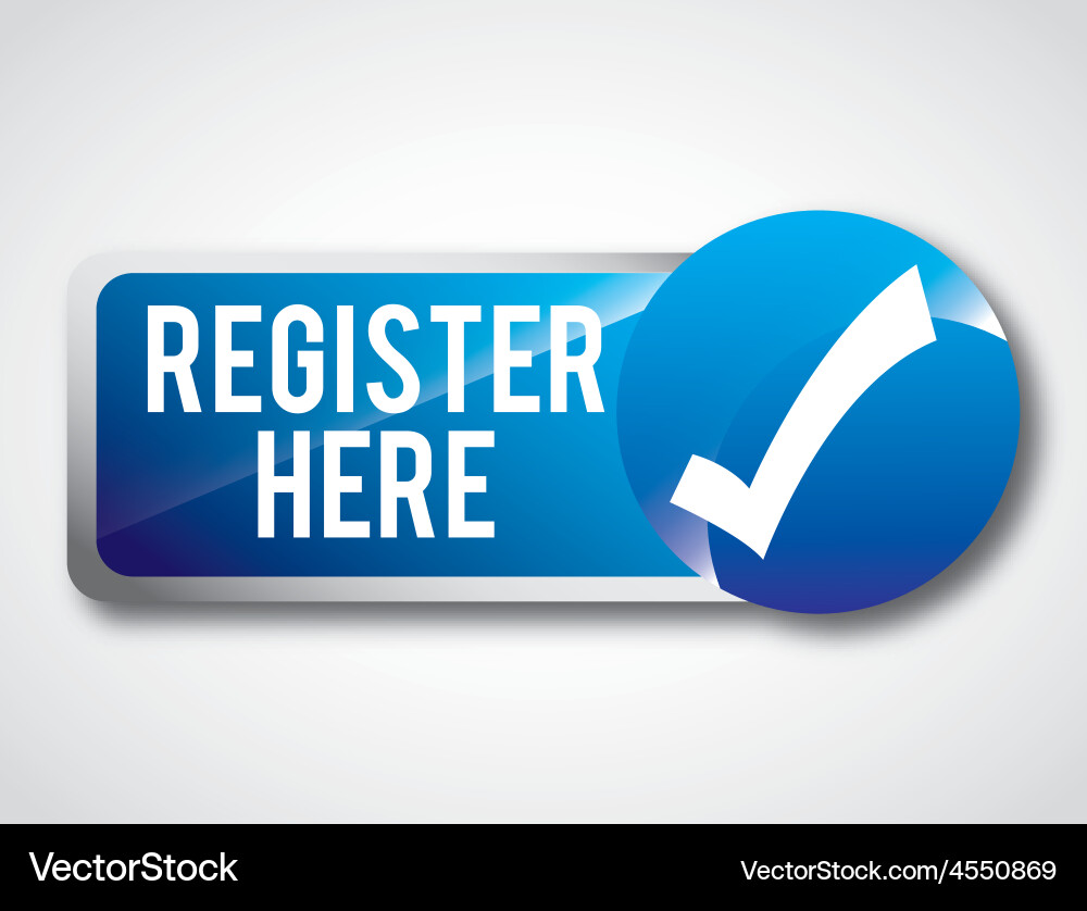 Register button Royalty Free Vector Image - VectorStock