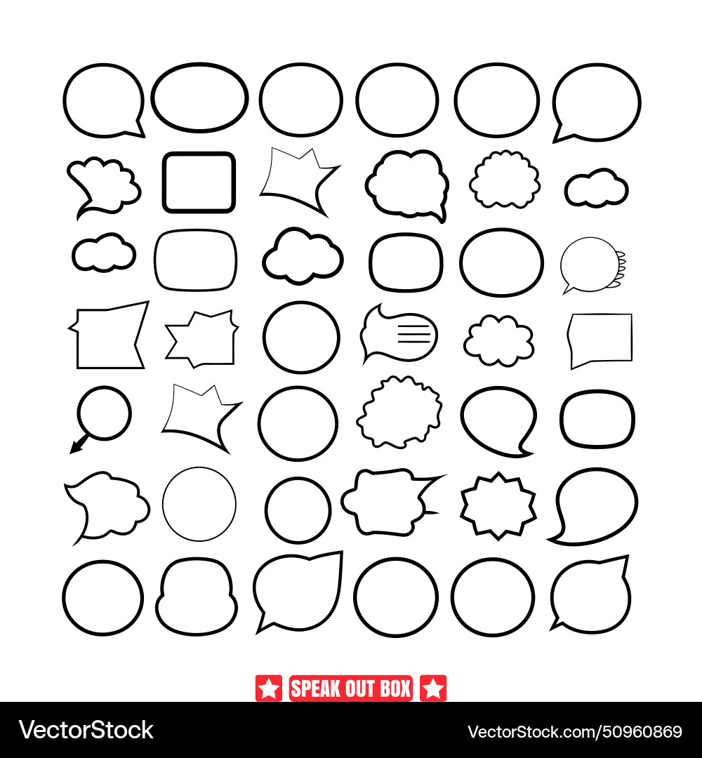 Verbal expression toolkit speech bubble Royalty Free Vector