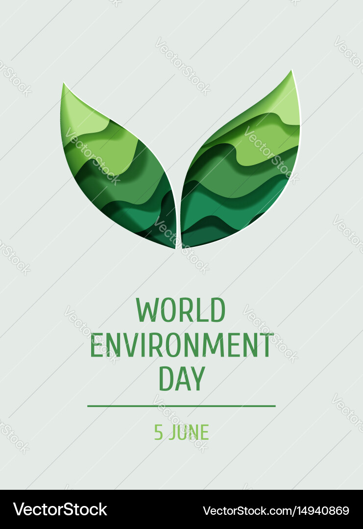 World environment day concept background Vector Image
